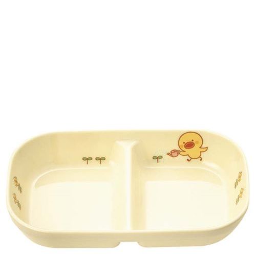 商品情報商品名：メラミン 子供食器 ひよこぐみ 角二ツ仕切皿 小 J31HIメーカー型番：3952800JANコード：4960784316604入り数：1サイズ(外寸mm)：170×107×H32サイズ(内寸mm)：-重量：128g材質：メ...