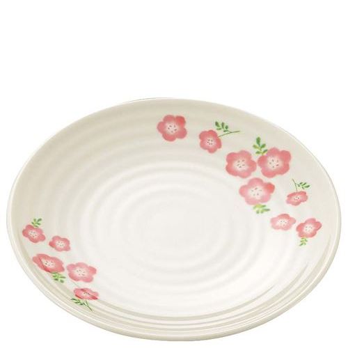 商品情報商品名：メラミン食器 桃花(ももか)丸皿(中)MK－13メーカー型番：4604800JANコード：4976391124075入り数：1サイズ(外寸mm)：外径：183φ(高さ：19)サイズ(内寸mm)：-重量：137g材質：メラミン...