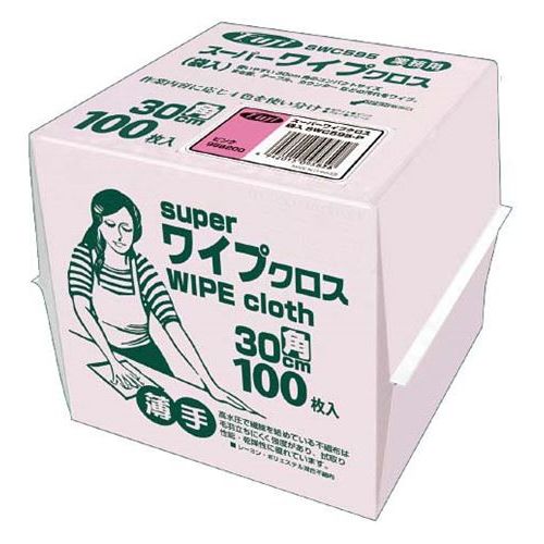 商品情報商品名：フジ スーパーワイプクロス 30cm角(100枚入)ピンクメーカー型番：2885310JANコード：4942015095823入り数：1サイズ(外寸mm)：30×30cmサイズ(内寸mm)：-重量：-材質：レーヨン70% P...