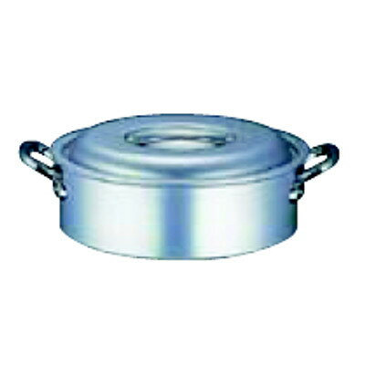 商品情報マイスターシリーズ使いやすさと確かな品質で味の業に応えるマイスターシリーズ・全面にアルマイト加工を施しており、耐久性に優れております。・今までに無い板厚を実現しました。 商品番号：astc154商品名：アルミ マイスター外輪鍋 54...