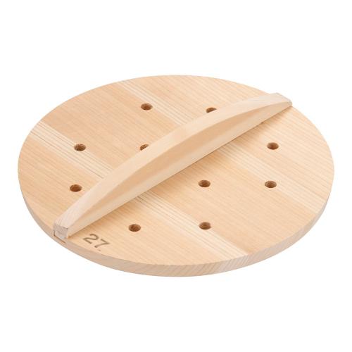 ■商品説明■商品名：SA厚手サワラ穴明木蓋 27cmメーカー品番：9-0039-1005お届け数：1JANコード：4582222520659質量：(kg):0.13その他仕様：●厚さ(mm):約15サイズ：●外径(mm):265●質量(kg...