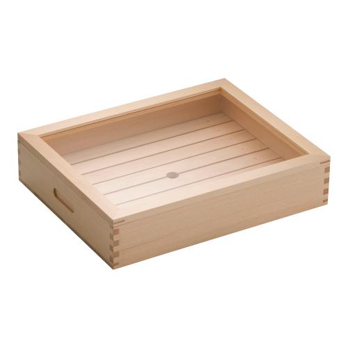 ■商品説明■商品名：木製 ネタ箱 目皿・アクリル蓋付 小メーカー品番：9-0143-0802お届け数：1JANコード：4988484355839特記事項：●ファインポリマー塗装でお手入れ簡単!●ファインポリマー塗装とは木材内部と外部をがっち...