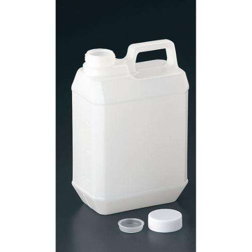 ■商品説明■商品名：PE 手付平角ボトル 2L (中栓・キャップ付)メーカー品番：9-0254-0301お届け数：1JANコード：4905001356476その他仕様：●容量(L):2特記事項：●材質:ポリエチレンサイズ：●幅×奥行×高さ(...