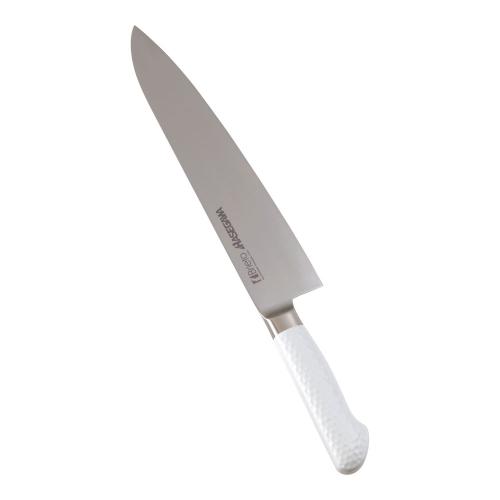 ■商品説明■商品名：抗菌カラー庖丁 牛刀 27cm MGK-270 ホワイトメーカー品番：9-0337-0504外形寸法：幅1(mm)お届け数：1JANコード：4994808072009メーカー品番：MGK-270Wカラー：ホワイトその他仕...