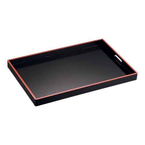 ■商品説明■商品名：脇取盆 黒木目天朱 2尺(中)1-109-6メーカー品番：9-0860-0904お届け数：1JANコード：4562210988883メーカー品番：1-109-6その他仕様：●(底内寸)幅×奥行(mm)、588×376特記...