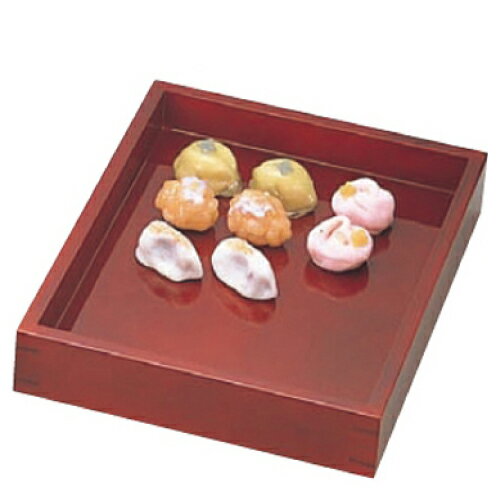 商品情報商品番号：3035000商品名：番重 菓子用 溜塗 中メーカー：EBMサイズ/内容量/重量：270×365×55その他：●内寸：245×340●材質：スプルス製 ～商品について～※両面使用することができます。A面深さ35mm・B面深...