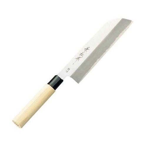 商品情報※片刃、右仕様となります兼松作 特撰 (安来鋼) 改良霞研一丁ごとに確かな品質。切れ味、使い易さがプロを満足させるスタンダードライン。商品番号：5822100商品名：兼松作 特選 鎌型薄刃 19.5cmメーカー：EBMサイズ/内容量...