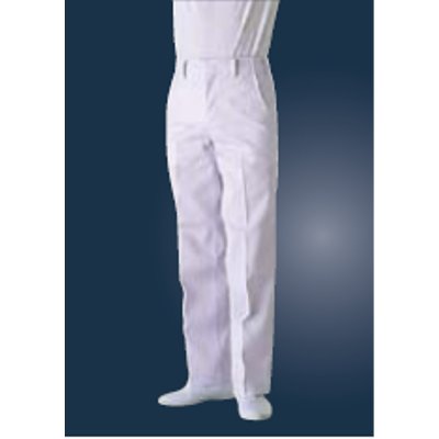 商品情報商品番号：3702930商品名：スラックス AL430?2 ウエスト105メーカー：EBMサイズ/内容量/重量：その他：ヒップ：128cm、股上：34cm、着股下：73cmカツラギ(綿100%)、ホワイト、フロント・ボタン止め 配送...