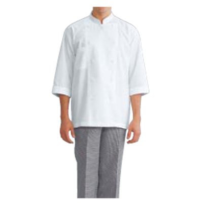 商品情報商品番号：4697430商品名：コックシャツ(男女兼用) BA1208-0 オフホワイト LLメーカー：EBMサイズ/内容量/重量：その他：肩巾：55cm、胸囲：127cm、着丈：78cm、袖丈：42cmツイル(ポリエステル65%・...