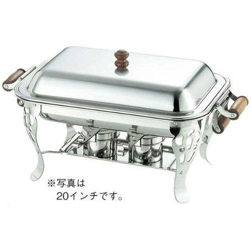 　■ 商品について ■　■ 商品概要 ■商品番号1478100商品名UK 18-8 木柄 角チューフィングディッシュ シングル 16インチメーカーEBMサイズ/内容量/重量510×275×260 / 容量： / 重量：その他固形ランプ：中1...