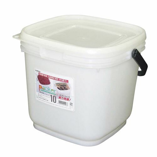 商品情報商品番号：1039030商品名：PE密封容器 パッカー 15Lメーカー：EBMサイズ/内容量/重量：高さ：265 / 容量：15L / 重量：その他：●内寸：229×229●材質：蓋・本体/ポリエチレン、取手/ポリプロピレン●耐熱温...