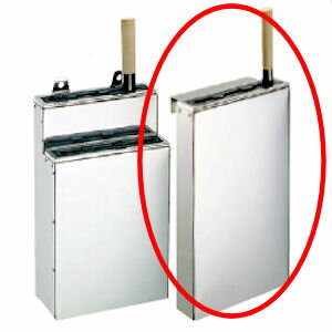 商品情報サイズ等は釘打式と同じです。殺菌効果バツグンの庖丁ボックス。庖丁差しは1段式タイプは刃渡36cmまで、2段式タイプは上段36cm、下段27cmまでの庖丁が収納できます。商品番号：0612600商品名：庖丁差し ゴム板付 18-0 流...