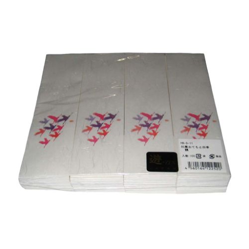 商品情報商品番号：5895000商品名：遊膳 おてもと・四季 箸袋(100枚入) HB-S-11祝つる オールシーズンメーカー：EBMサイズ/内容量/重量：195×50材質：遠赤外線抗菌食品雲流和紙※8寸から9寸のお箸に使用できます。(箸は...