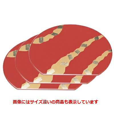 商品情報商品名：半月敷膳朱流水金箔/黒塗尺3寸寸法：幅410×奥行365×高さ5メーカー：若泉漆器お届け数（合計）：1材質・素材：ABS樹脂・熱可塑性樹脂商品コード：fp1-1-77-16[特記事項]非常に耐久性があり、衝撃に大変強いため割...