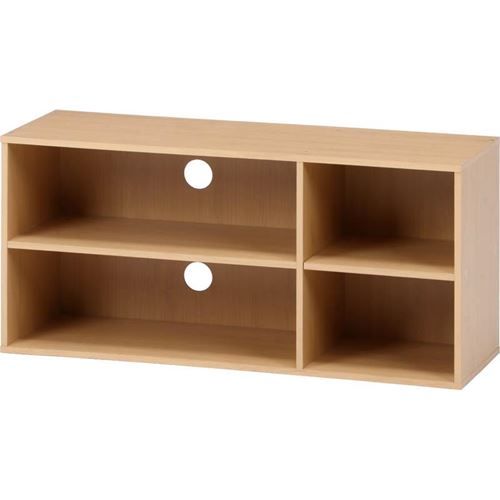 商品情報商品名：TVラック 89 NA全体サイズ：幅890×奥行295×高さ420mm型式：5242お届け数(合計)：1色柄：ナチュラル重量：10kgJANコード：4953980965981詳細サイズ：　耐荷重(天板)：30kg　板厚：12...