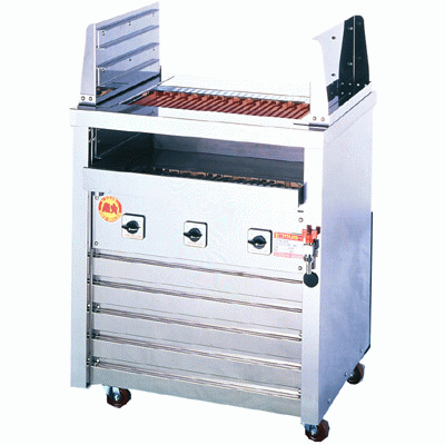 　■ 商品概要 ■商品名二刀流 床置式型番3H-210Yメーカーヒゴグリラー外形寸法W720×D550×H850(mm)　■ 商品について ■■スイッチONからわずか90秒で850℃■直火焼きの理想の熱源と言われる備長炭。その完全燃焼時の温...