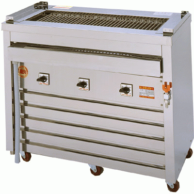 　■ 商品概要 ■商品名万能 床置式型番3P-218メーカーヒゴグリラー外形寸法W1020×D550×H850(mm)　■ 商品について ■■スイッチONからわずか90秒で850℃■直火焼きの理想の熱源と言われる備長炭。その完全燃焼時の温度...