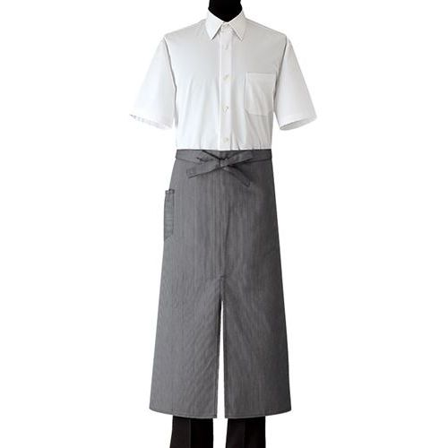 商品名：エプロンサイズ：フリー生地：先染めストライプ素材1：ポリエステル//混率：65%素材2：綿//混率：35%注意事項：この商品は洗濯方法によって色落ちが発生することががあります。漂白剤の使用はお避けください。商品仕様：右腰ポケット （...