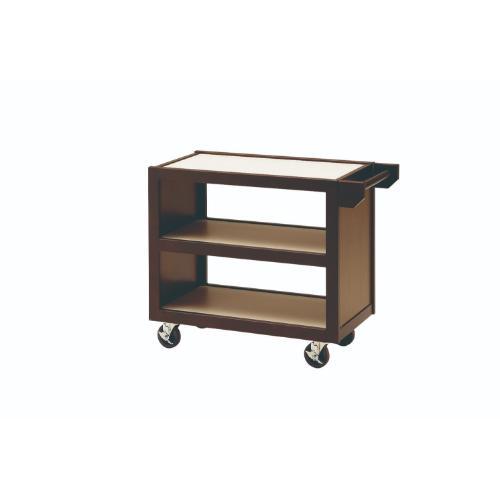 ■商品説明■商品名：エコノミーサービスワゴン 手付(ブラウンメーカー品番：6-091-06お届け数：1JANコード：4988484453399サイズ：約 幅88(80)×奥行45×高さ74cm【配送料について】配送先ご住所と数量により配送料...