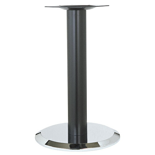 商品名：スチールベーステーブル脚メーカー：ハヤシベースサイズ：A450φ×高さ700mmまで指定可品番：RS-6D塗装カラー：14（ベース鏡面、ポール黒）ポール：101φ受座：U-TP240適合サイズ：（角天板）600角（円天板）650φア...