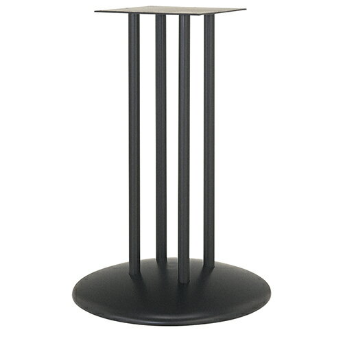 商品名：スチールベーステーブル脚メーカー：ハヤシベースサイズ：A550φ×高さ700mmまで指定可品番：RS-D-F塗装カラー：44（黒）ポール：25φ×4本 150P受座：U-TF300適合サイズ：（角天板）750角（円天板）800φアジ...