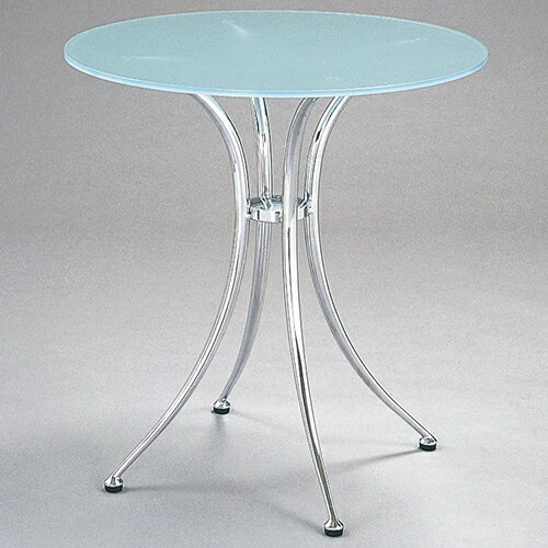 商品名：ガラステーブルシリーズ円天板（ガラスエッチング）脚・アルミダイキャストメーカー：ハヤシサイズ：天板径650×ベース幅570×足間隔410×高さ695(mm) 品番：GR-401アジャスターの有無：アジャスター付き天板：強化ガラス 1...