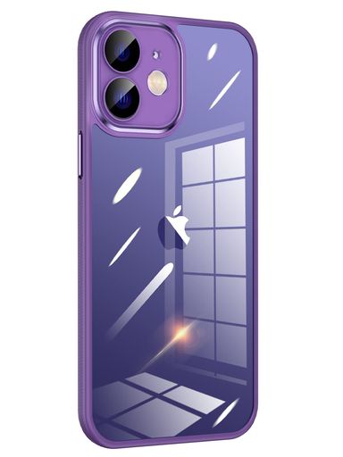 【対応機種と素材】iPhone12専用ケース、サイズ:6.1インチ対応、本体サイズ:約縦15x横7.5x厚1.cm主素材:シリコーン縁、ハイクリアアクリル背面プレート、メッキ金属キーとおしゃれなカメラアクセサリーフレーム、H9強い硬度ガラス...