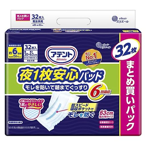 <医療費控除対象商品> 肌への接触面積を低減する「お肌ふわさらシート」でふわふわやわらかく快適! 股間部に2本、おしり側に1本の計3本の「スピード吸収スリット」が尿をさらに素早く吸収。おしり側のスリットであふれモレも安心。 仰向...