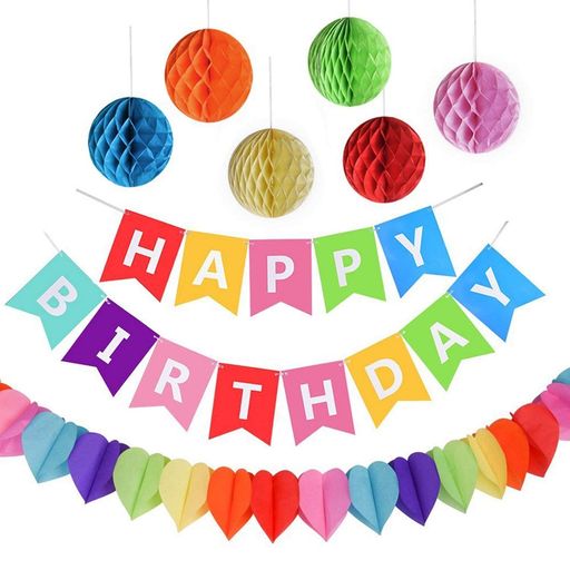 【セット内容】ペーパーフラワー ハニカムボール *6 「HAPPYBIRTHDAY」を書いたカラーペーパー *1 カラー心の形長い花輪 *1 【誕生日の必需品】シンプルな基本的な誕生日の装飾は、誕生日パーティーの必須アイテムです。誰でも簡単...