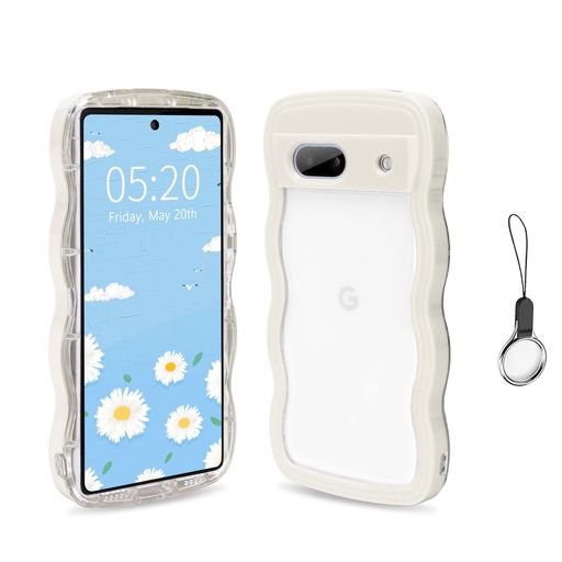 【Google Pixel 7A対応】ご購入前に、お使いの携帯電話の正しいモデル/サイズ選択してください。当社のスマホケースの品質に問題がある場合は、お気軽に当社のカスタマーサービスにご連絡ください。HILEGENER可愛いTPU波状エッジ...