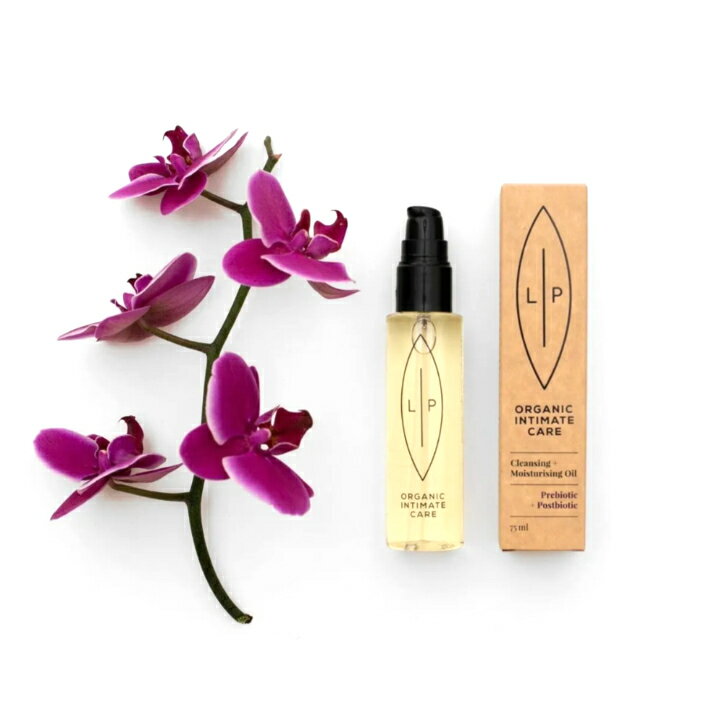 リップインティメイトケア クレンジングモイスチャライジングオイル シーバックソーン＋フラゴニア 75mL LIP INTIMATE CARE ヴィーガン ビーガン vegan オーガニックコスメ デリケートゾーン用 洗浄 保湿 送料無料 デ...