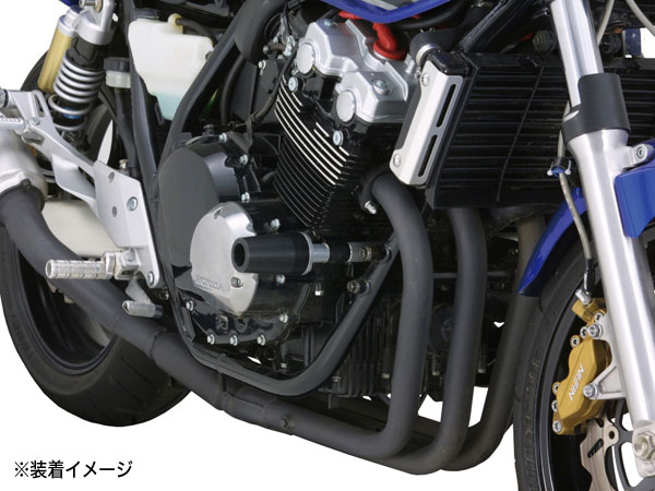 ●左右セット●樹脂製パッドとアルミベースの一体構造により十分な強度を確保。転倒時の衝撃を受け流し、クランクケース割れなどの致命的なマシンダメージを最小限に軽減●設定車種にボルトオン設計 ■適合車種 CB400SF Spec-I / CB40...