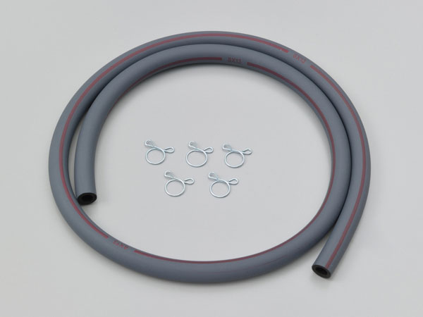 ●耐油性、耐候性に優れた二重構造のゴム製ガソリンホース 内側に合成ゴム（耐ガソリン性に優れる）、外側にポリエチレンゴム（耐候性に優れる）を使用し、高品質を実現。 ■備考 1本 長さ：1m 内径：φ8.0 外径：φ13.0 耐圧：1.0MPa...