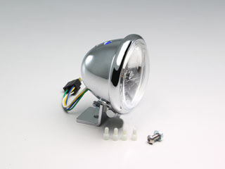 スチール製クロームメッキ仕上げ　クリアーレンズ PH7 12V35/35Wハロゲンバルブ　取付ステー/H4カプラ付 ■適合車種 マグナ50（95-07 AC13） ※ライトステーのみ（HA5685C）、配線処理にはハーネスケース（HD130...