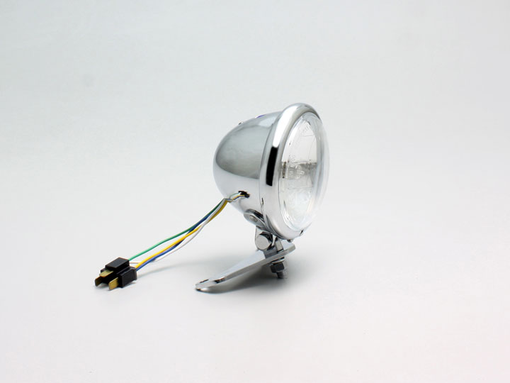 スチール製クロームメッキ仕上げ　クリアーレンズ PH7 12V35/35Wハロゲンバルブ　取付ステー/H4カプラ付 ■適合車種 BOLT/R-SPEC（14-19 VN04J） BOLT C-SPEC（15-16 VN04J）（※ウィンカー...