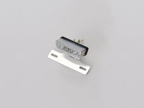 ランプサイズ 横100×縦29×奥46mm 汎用タイプ　12V高輝度LED　ステンレス製ナンバープレート台付 赤/ブレーキ　黄/ポジション　黒/アース 交流電源・バッテリーレス車は取付不可 ※この商品はお取り寄せとなります。商品出荷の目安は...
