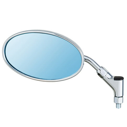 ●アメリカン・ビンテージ車両にも似合うショートステーフォルム●トラディショナルなラウンドタイプのショートステーミラー●ブルー鏡の採用でドレスアップ効果も ■仕様 カラー：クローム 鏡面：ブルー鏡 素材：スチール+亜鉛ダイキャスト サイズ：(...