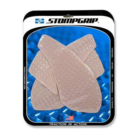 アメリカ カリフォルニア生まれの優れパーツ！遂に国内上陸！ バイク用タンクの滑り防止パッド STOMPGRIP トラクションパッドキット [カワサキ ZX6R 07-08モデル用] こんな経験はありませんか？ オートバイでのライディングの際...