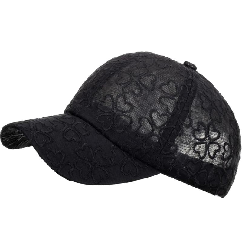 [バズ セレクション] 帽子 クローバー メッシュ ツバ付き キャップ おしゃれ BBキャップ かわいい レディース CAP336透け感のある素材に帽子全体にあしらわれた クローバー が かわいい レディース 向けの カジュアル なデザイン...