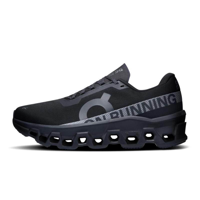 On(オン) メンズ Cloudmonster 2 Black | Blackランニングシューズ【On史上最大のクッションで長距離をもっと快適に】独自のクッション構造「CloudTec」を最大サイズで搭載。沈み込むようなやわらかさと弾むよう...