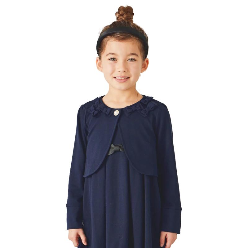 [ever closet] ボレロ キッズ 子供 女の子 ジャケット 羽織 発表会 お受験 秋服 冬服 セレモニー フォーマル オケージョン 子供服 キッズ服 エバークローゼット