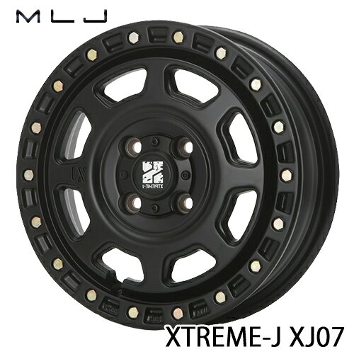【楽天市場】アルミホイール MLJ XTREME-J XJ07 エムエルジェイ エクストリームJ 4.0-13 4/100 サテンブラック 軽自動車 軽トラ 軽バン 4本価格：テリクスタイヤ