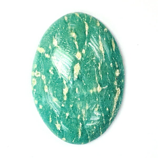 《こちらは加工工場から取り寄せとなります。お届けまでに2〜4週間程度要します。》 他サイトでも販売しております。時間差にて売り切れの場合はご容赦くださいませ。 アマゾナイト(Amazonite) オーバルカボション 特徴的な模様のグリーンが...