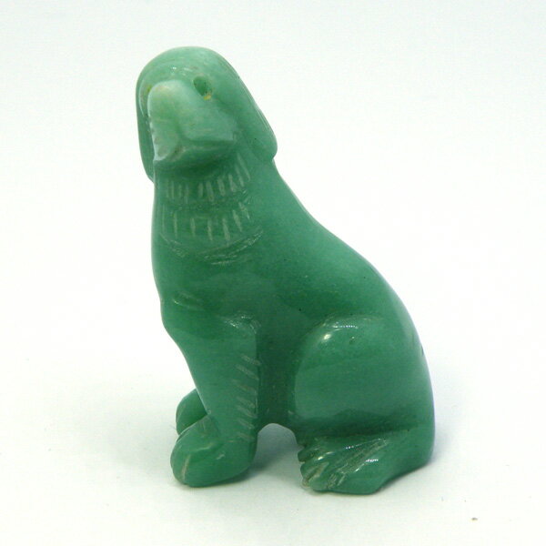 アベンチュリン(Aventurine)、イヌいぬ犬の彫刻です。 干支や運気アップ、プレゼント、好きな動物コレクションアイテムなどに。 1点ものですのでおはやめにどうぞ。 商品番号：dsc4875 素材：ターコイズ（Turquoise) 商品...