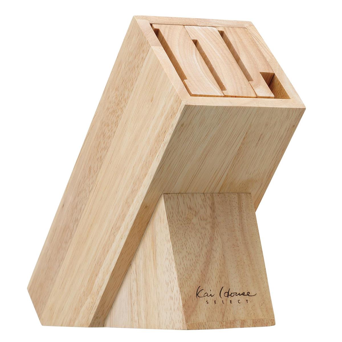 スタイル：木製ナイフブロック◆商品名：貝印 KAI ナイフブロック Kai House Select 木製 AP5321取り出しやすい高さのコンパクトな木製ナイフブロック包丁3本とキッチンはさみが収納可能(包丁は刃渡り220mmまで収納可能...
