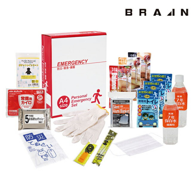 SB-40 1DAY災害対策 17点セット 1箱毎 別途1000円　A4サイズ セット内容バランスクッキー×3、7年保存水×2、携帯用トイレ（1P）×3、静音アルミブランケット、防災用ウェットティッシュ、軍手、発光スティック、カイロ、フラッ...