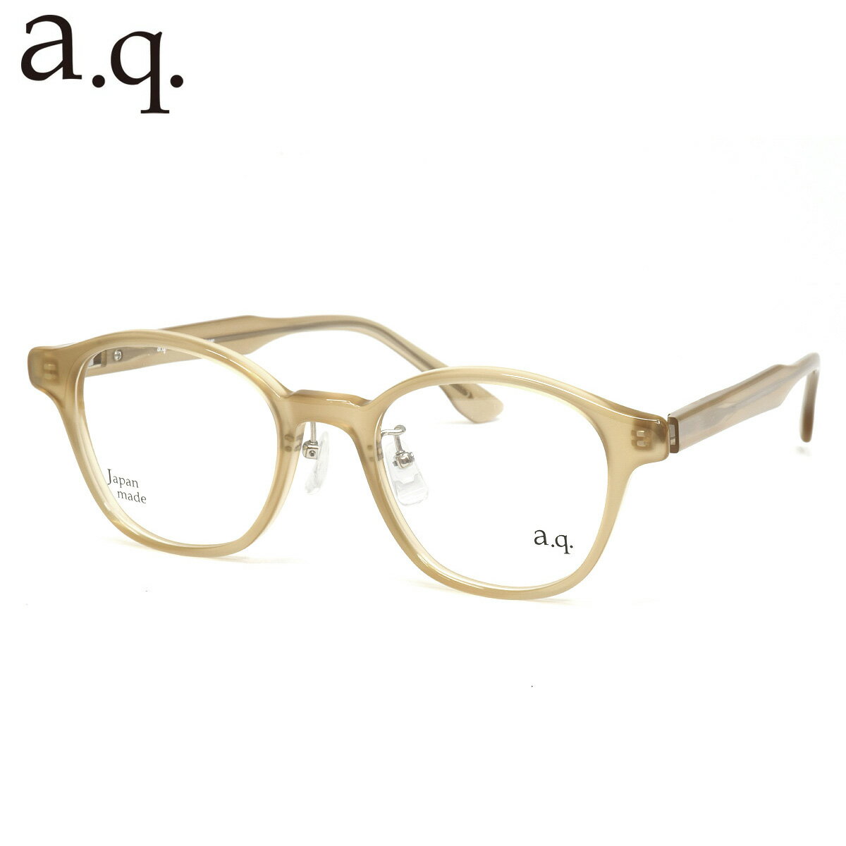 商品基本情報商品カテゴリー：メガネブランド名：a.q. (エー・ドット)型番：AY45006 BE フレームカラー：ベージュ レンズカラー：--紫外線カット率：--可視光線透過率：--鼻パッド：ありレンズシェイプ分類：ボストンフレームタイプ...