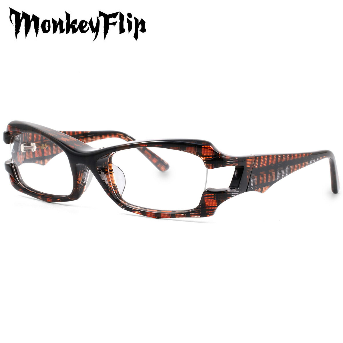 商品基本情報 商品カテゴリー：メガネ ブランド名：Monkey Flip (モンキーフリップ) 型番：酒呑 C5 フレームカラー：プレイドパターン レンズカラー：-- 紫外線カット率：-- 可視光線透過率：-- 鼻パッド：なし レンズシェイ...