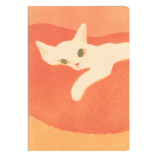 かわいいノート 何気ない日常をやさしく温かい世界観で描く、猫が大好きなイラストレーター「mula」さんのA5サイズノートです。 目への負担が少なく書きやすい書籍用紙を使用。 ■A5・210×148mmmサイズ ■64ページ　5mm方眼罫 日...