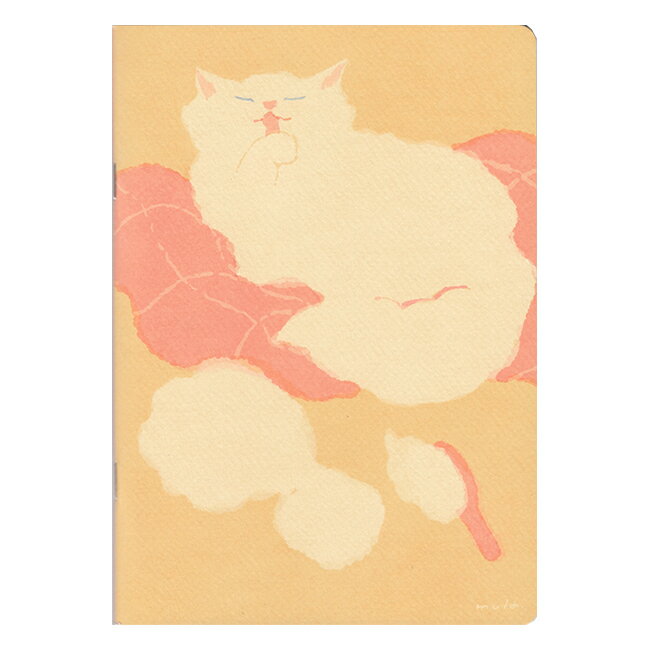 かわいいノート 何気ない日常をやさしく温かい世界観で描く、猫が大好きなイラストレーター「mula」さんのA5サイズノートです。 目への負担が少なく書きやすい書籍用紙を使用。 ■A5・210×148mmmサイズ ■64ページ　5mm方眼罫 日...